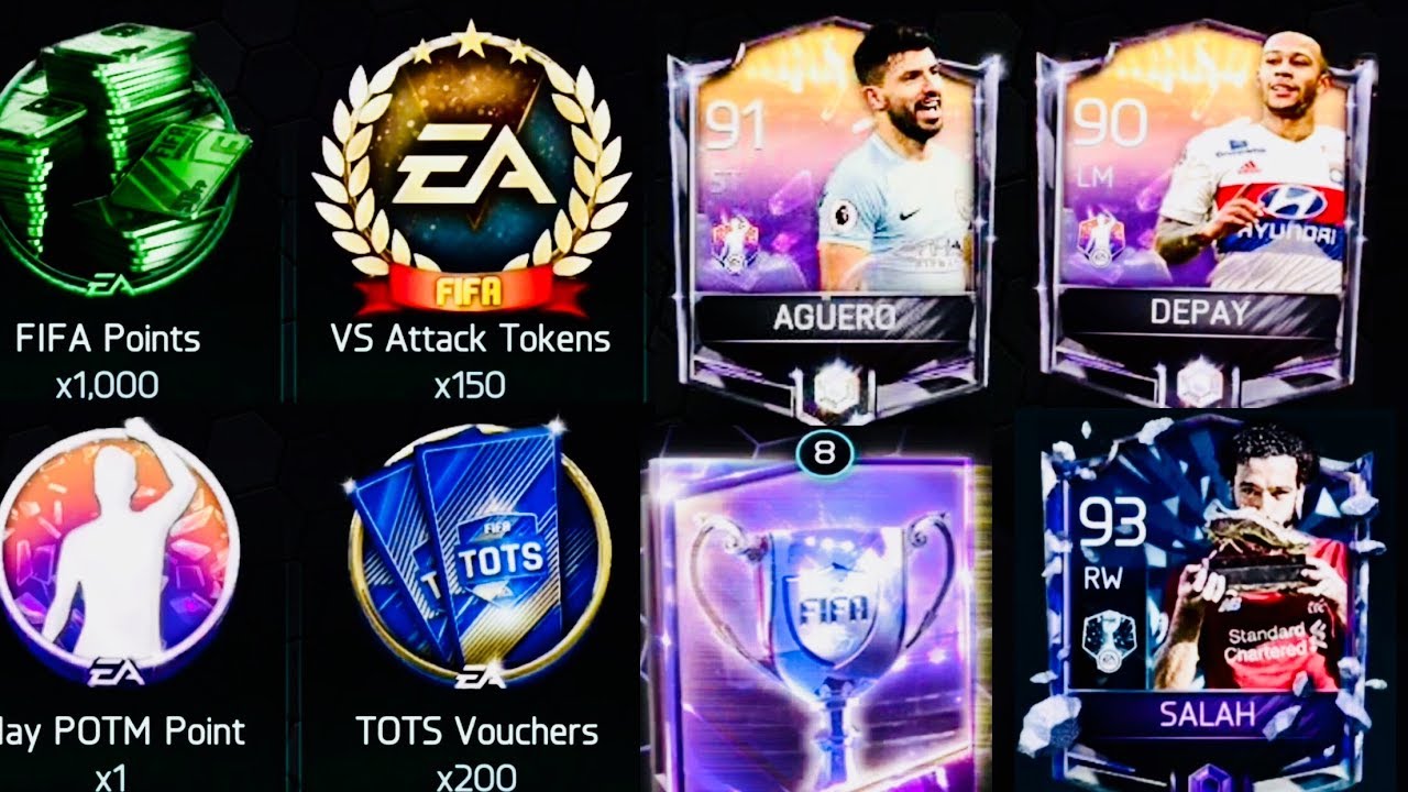 BIGGEST REWARDS IN FIFA MOBILE EVER - POTM Aguero, POTM Depay, Record ...