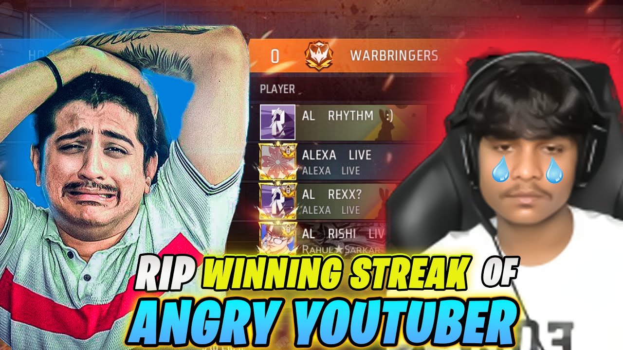 RIP WINNING STREAK OF ANGRY YOUTUBER - YouTube