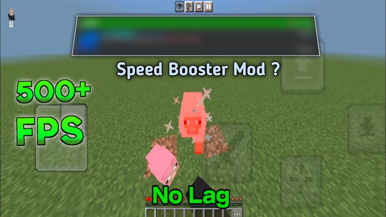 SPEED BOOSTER MOD FOR MCPE 500-700 FPS LAG FIX 😍 || 1.21.82 MCPE/MCBE [Android / iOS] - YouTube