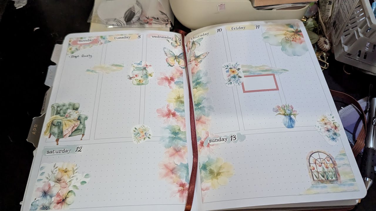 PWM: April weekly plan in my Momagenda, Kinbor Weeks, and Archer ...