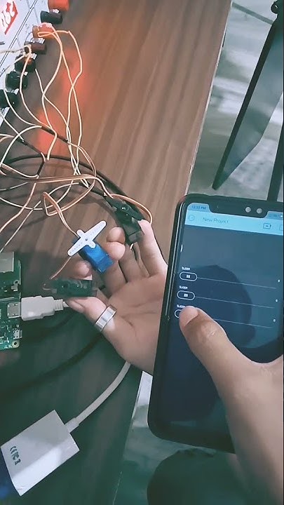 Control a servo motor with blynk app for robotic arm using Raspberry Pi - YouTube