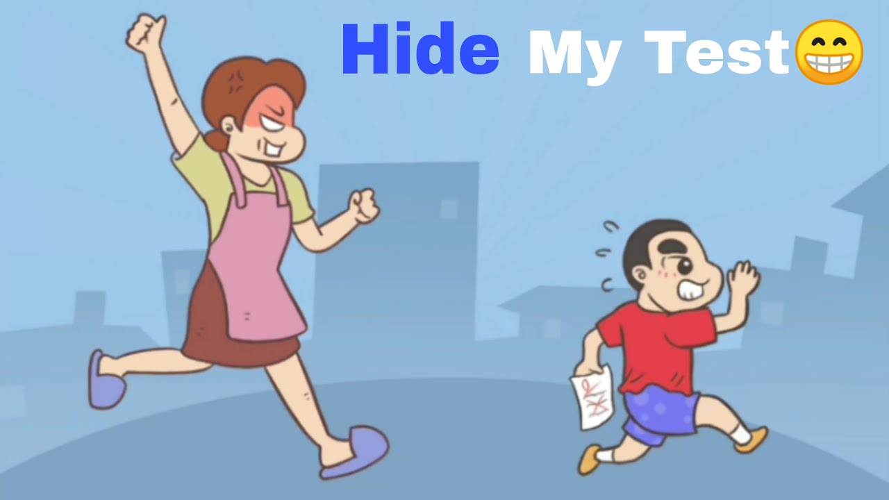 Hide my test😁 escape game | we have to hide chintu's 0 marks test paper ...