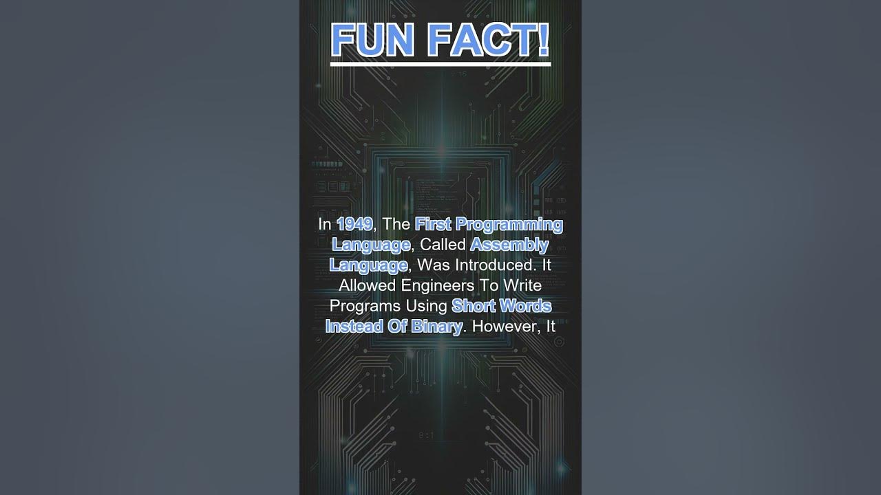 28. The First Programming Language Had No Loops #funfact #programmingfacts #programminglanguage ...
