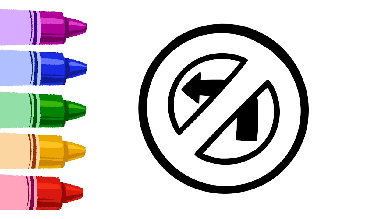 No left turn | Easy Oil Pastel Drawing and Colouring for Kids | ArtKid ...