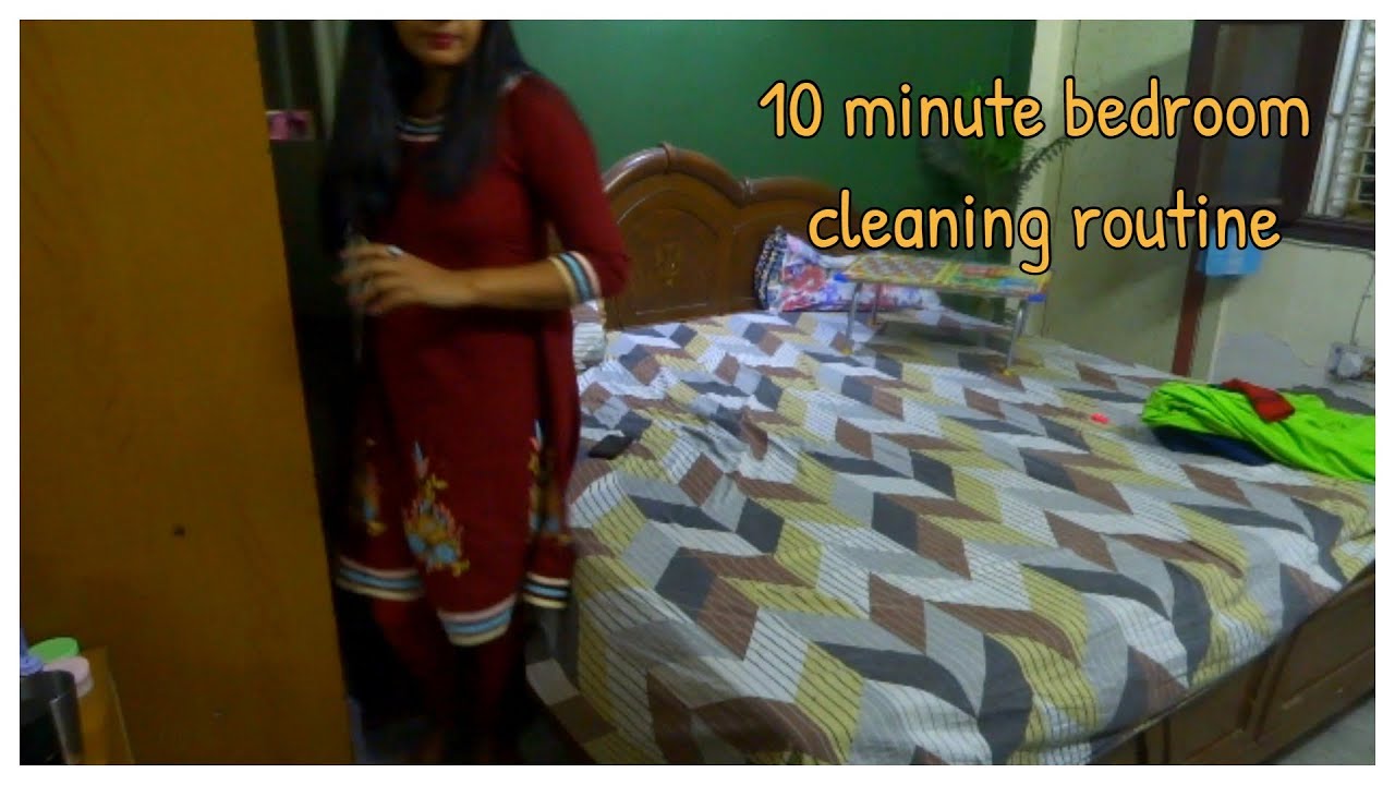 10 Minute Bedroom Cleaning Routine. Indian mom cleaning Routine.speedy ...