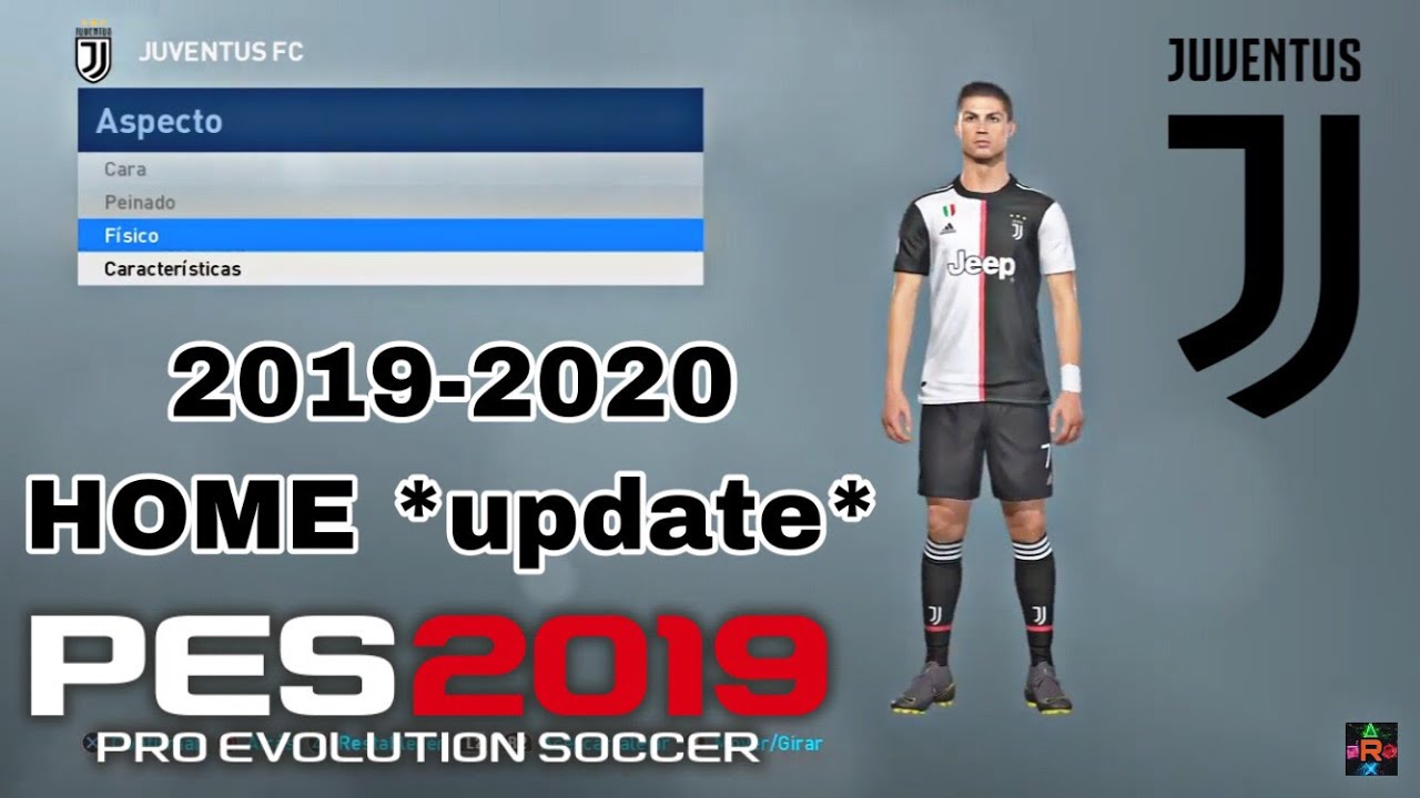 PES 2019 - KIT JUVENTUS *UPDATE* 2019-2020 HOME |iamRubenMG| - YouTube