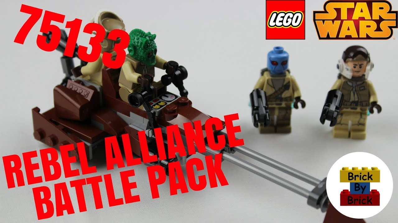 LEGO Rebel alliance battle pack 75133 build and review - YouTube