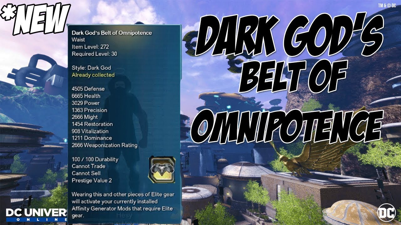 DCUO: New Belt Of Omnipotence!! Metal Part 2 New OP Piece!!! - YouTube