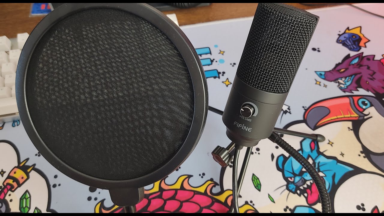 FIFINE K669 MICROFONE CUSTO BENEFICIO + POP FILTER, PARA LIVES ...