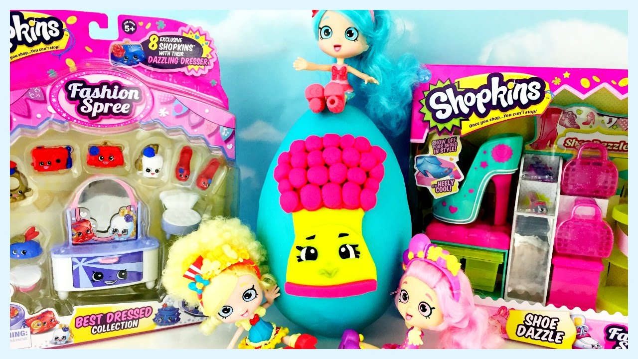 SHOPKINS Snug Ugg Play Doh Surprise Egg - YouTube