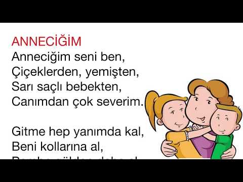 Anneciğim Seni Ben Çiçeklerden Yemişten
