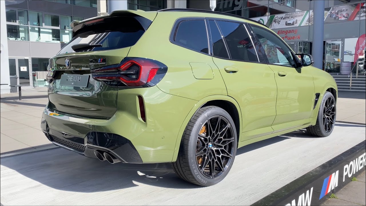 BMW X3M Competition in Urban Green | Walkaround - YouTube