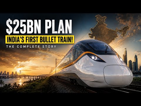 The $25Bn Plan to Build India's First Bullet Train! 🇮🇳