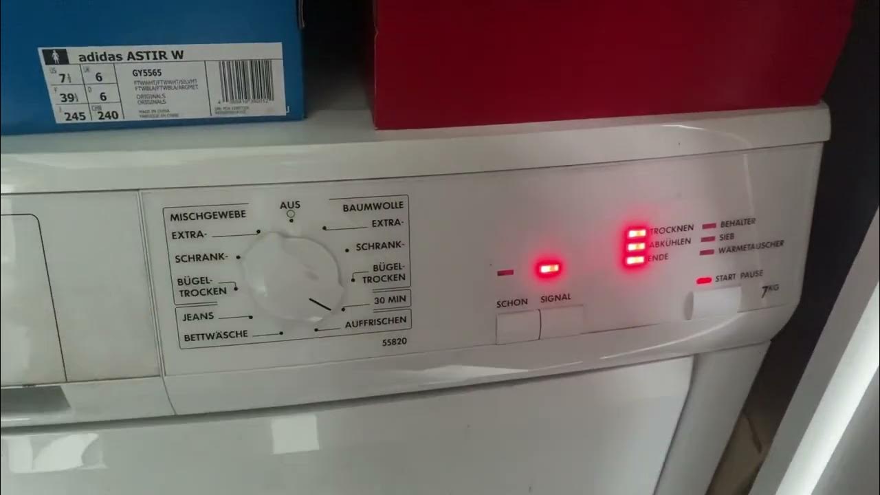 Aeg Electrolux Lavatherm 55820 7kg Condenser Dryer Youtube