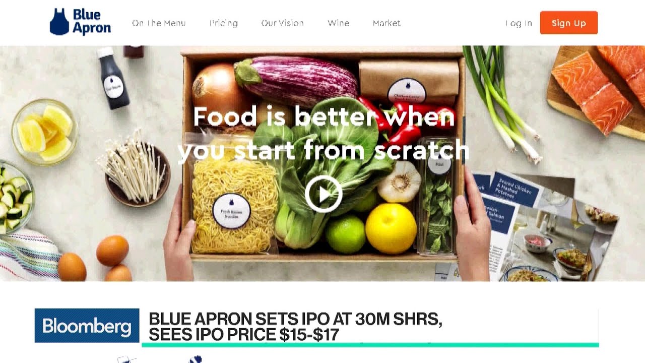 Food Delivery Competition Heats Up With Blue Apron IPO - YouTube