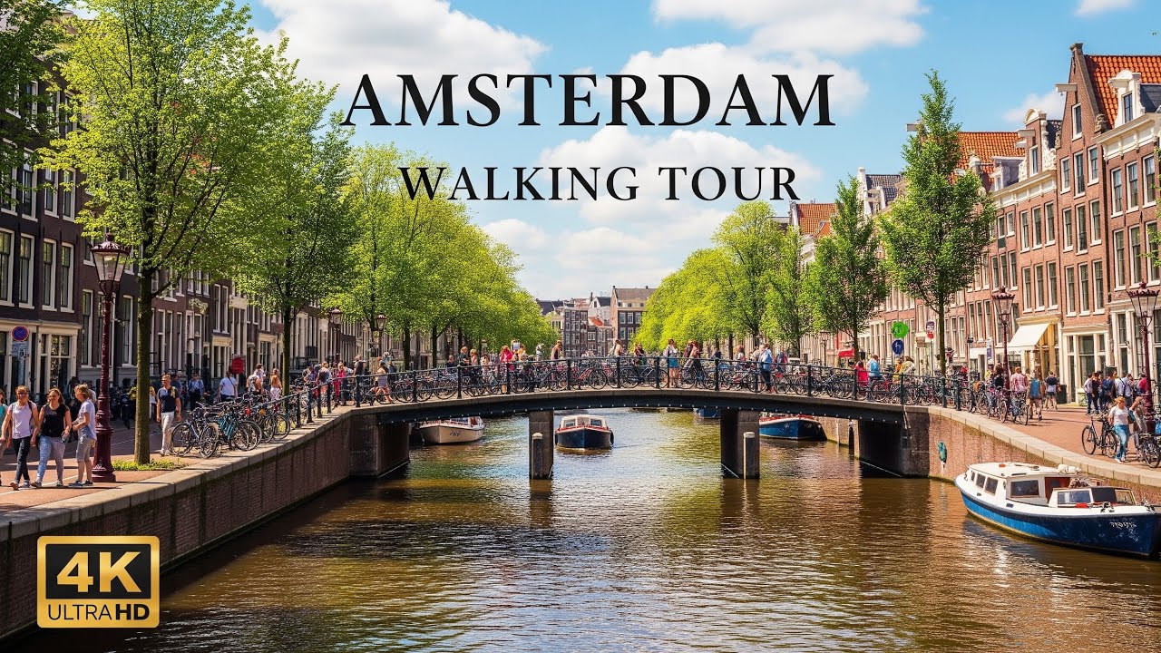 Amsterdam Netherlands Walking Tour 4K Ultra HD City Walk - YouTube