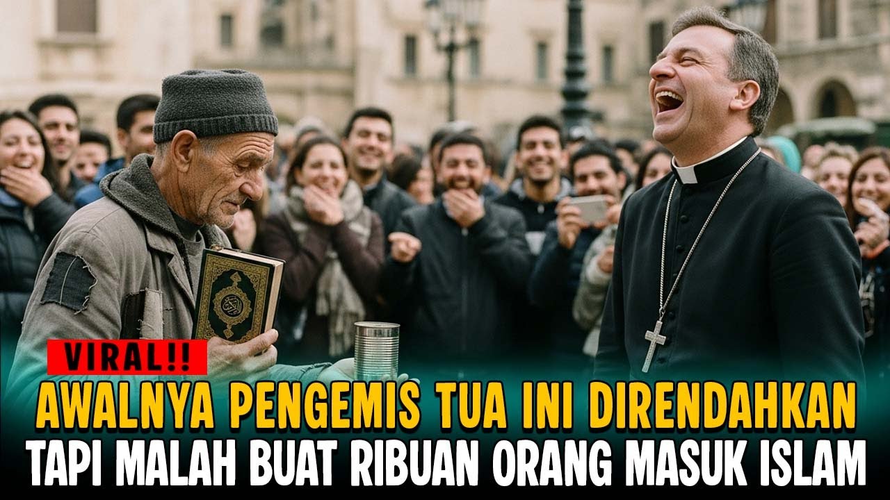 VIRAL‼️ PENGEMIS TUA BUAT RIBUAN ORANG MASUK ISLAM HANYA KARNA SATU ...