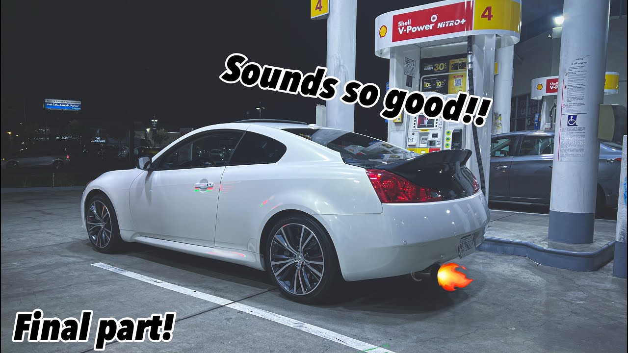 G37 gets ISR Test pipes!!!(FINAL PART)💥 - YouTube