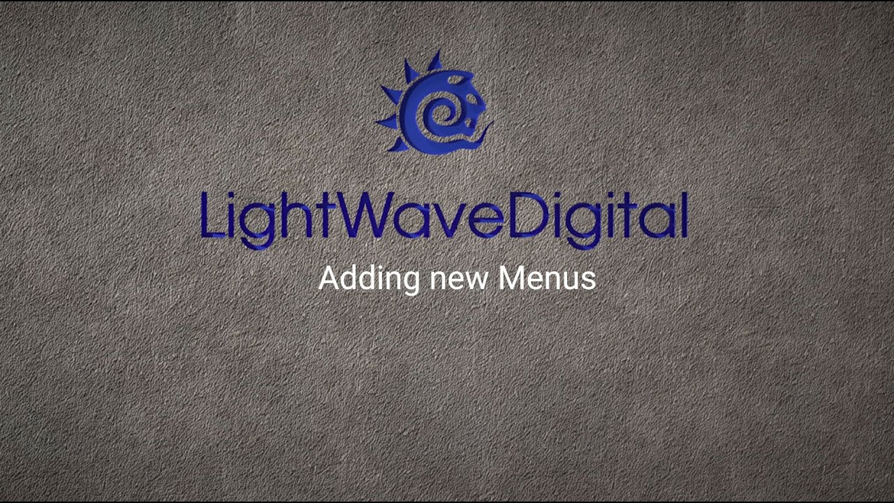 Lightwave 3D - Adding Menus - YouTube