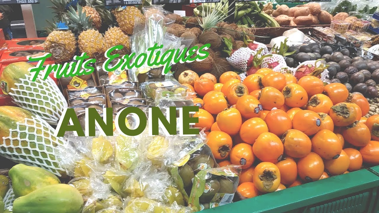 Fruit exotique: Anone chérimole - YouTube