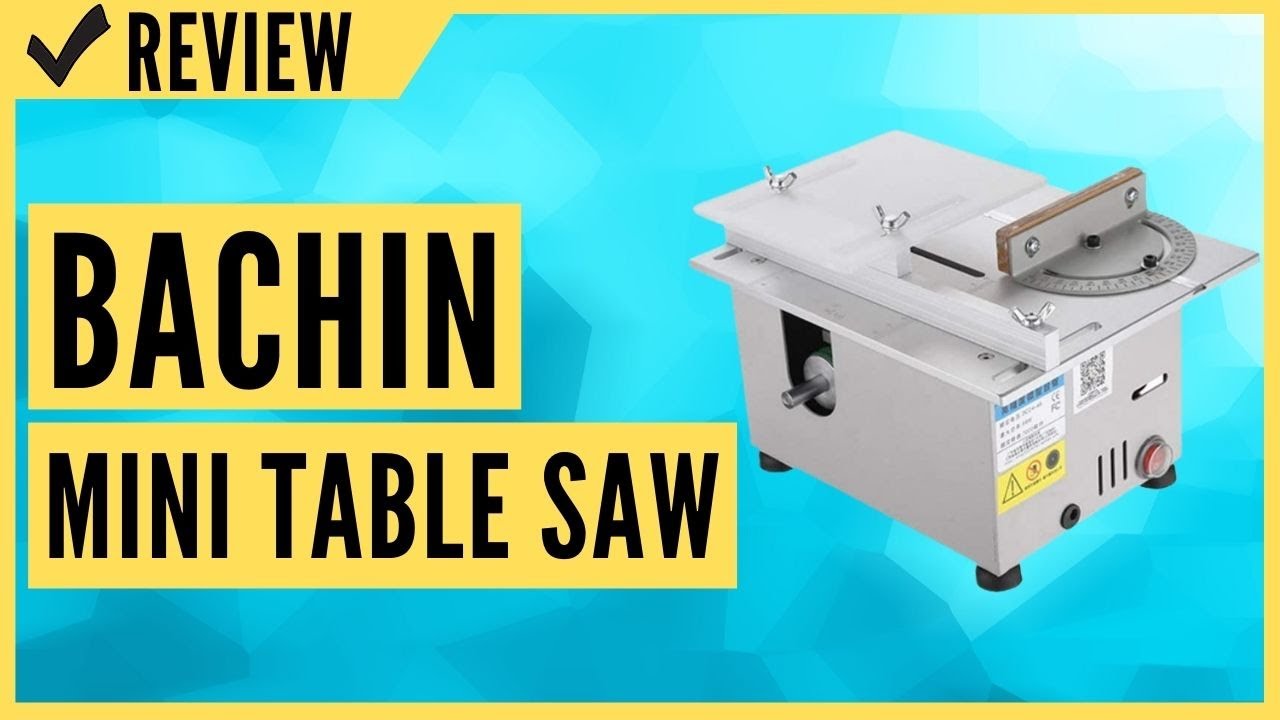 BACHIN Mini Table Saw Review - YouTube