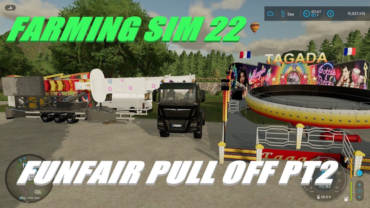 HOW TO FUNFAIR PULL DOWN & PULL OFF FARMING SIM 22 PART 2 - YouTube