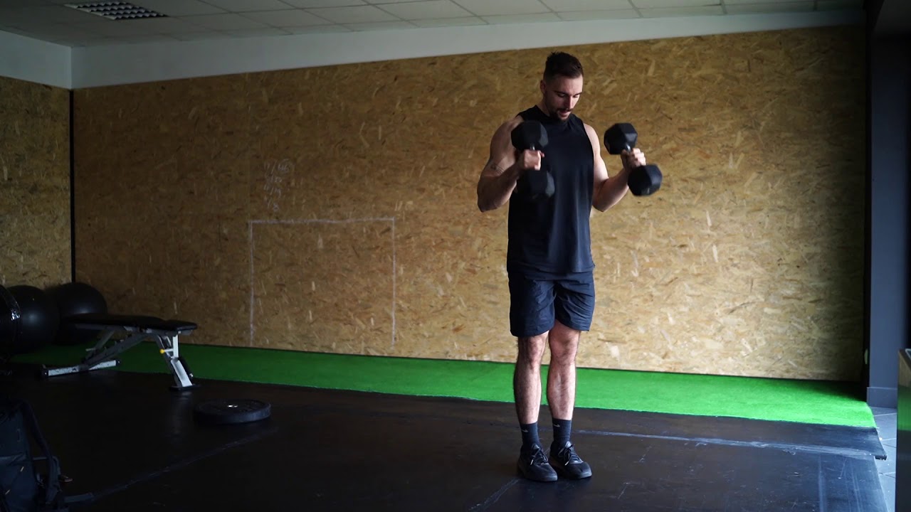 Double Dumbbell Power Clean - YouTube