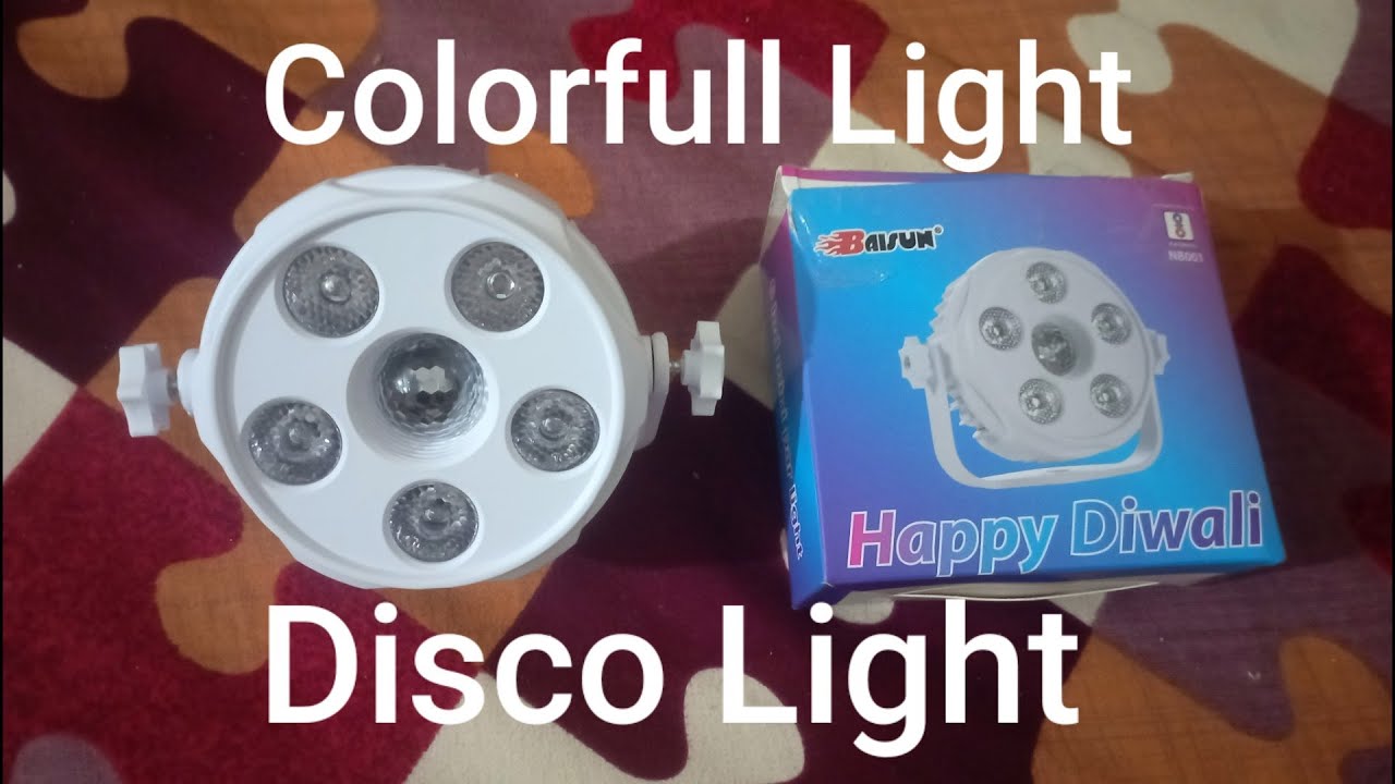 Disco Light|| Colorfull Light|| Decorative light - YouTube