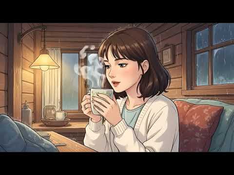 Rainy Tea Evening ☔ Cozy Ghibli Style Animation | Relaxing Rain ASMR | Peaceful Cottage Ambience