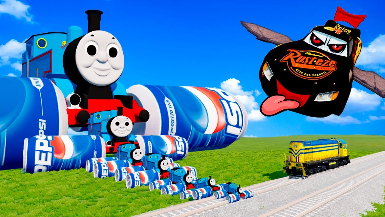 Big & Small Thomas the Tank Engine and Thomas Friend with vampire ...