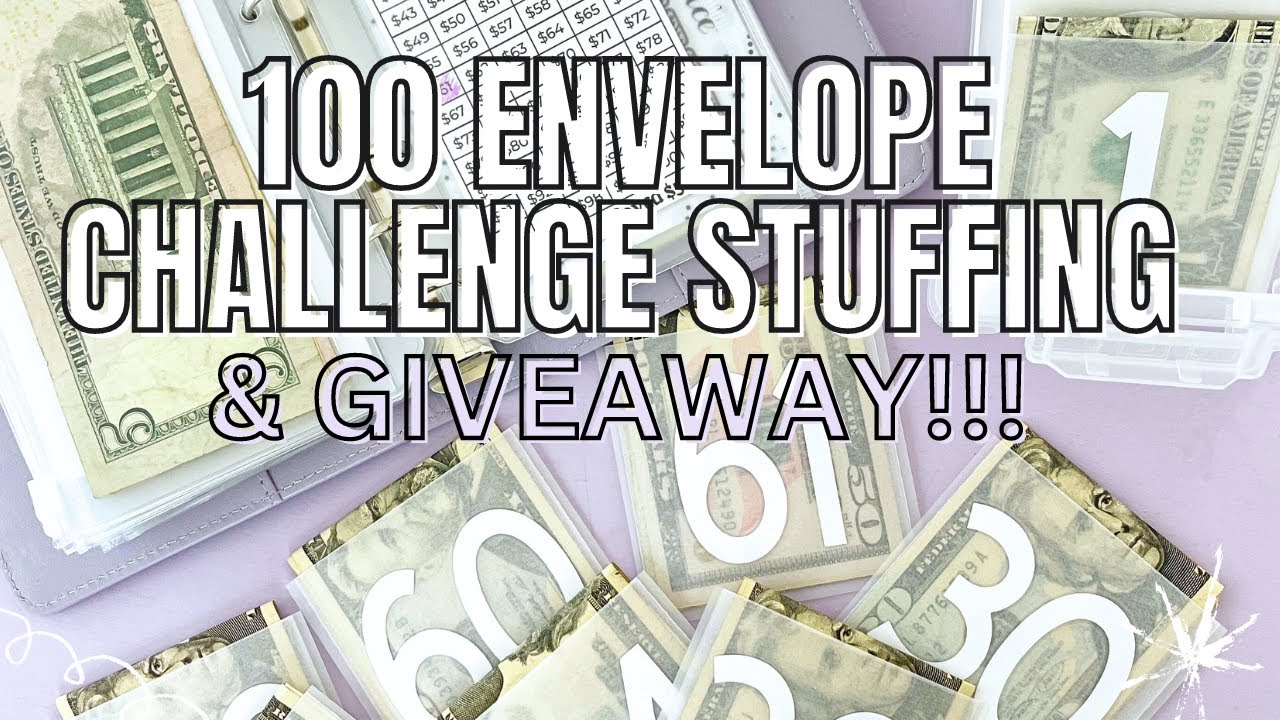 100 Envelope Challenge Stuffing & Giveaway | Cash Envelope System ...