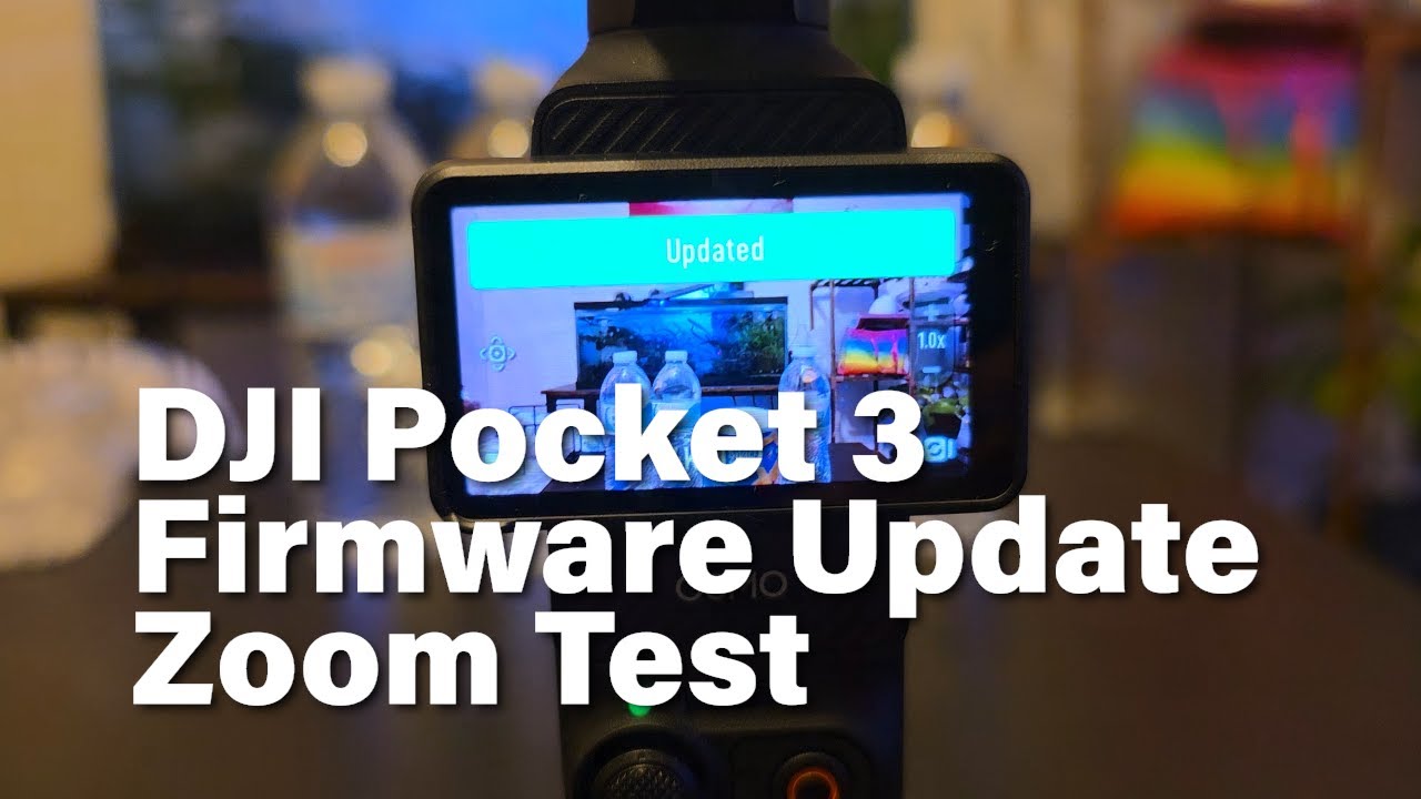 DJI POcket 3 firmware update Zoom test - YouTube