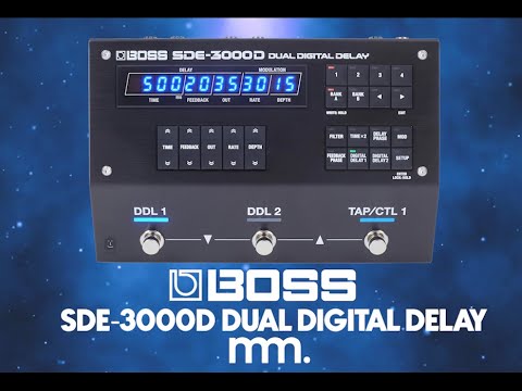 MusicMaker Presents - BOSS SDE-3000D DUAL DIGITAL DELAY - AN OLD RACKMOUNTED DIGITAL CLASSIC RETURNS