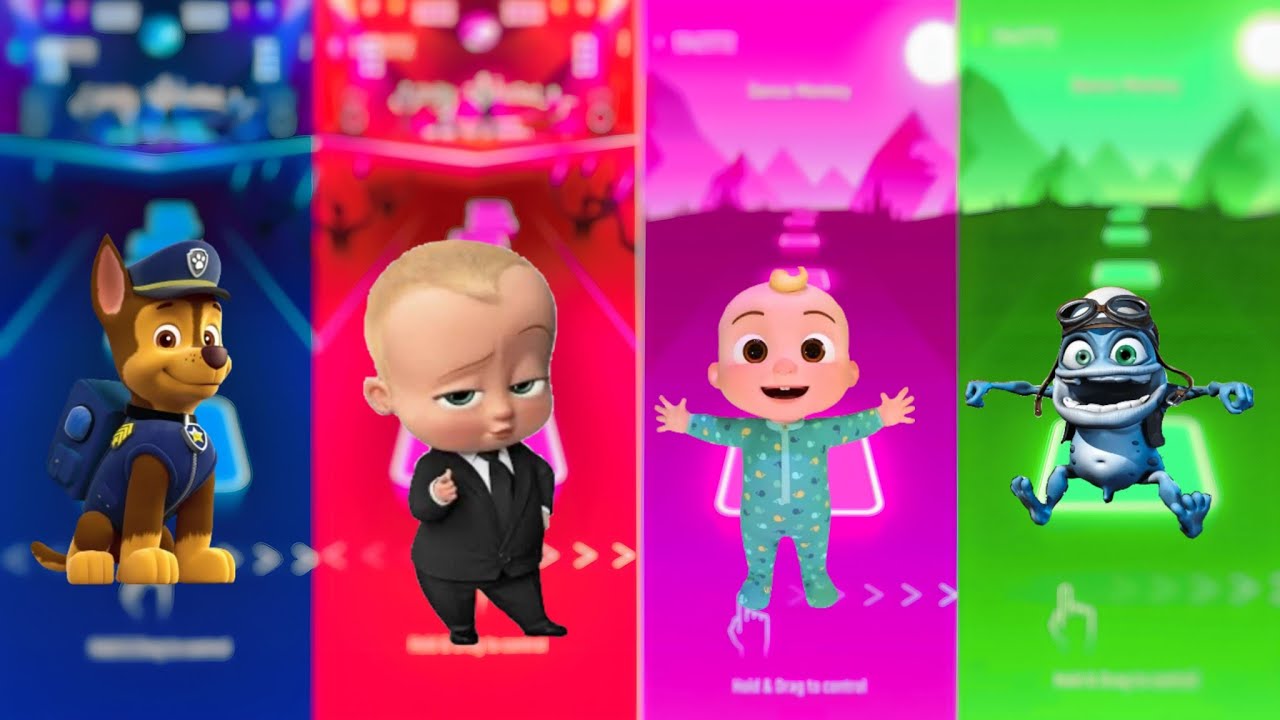 Chase 🆚 Boss Baby Cocomelon 🆚 crazy frog.Who Will Win - YouTube