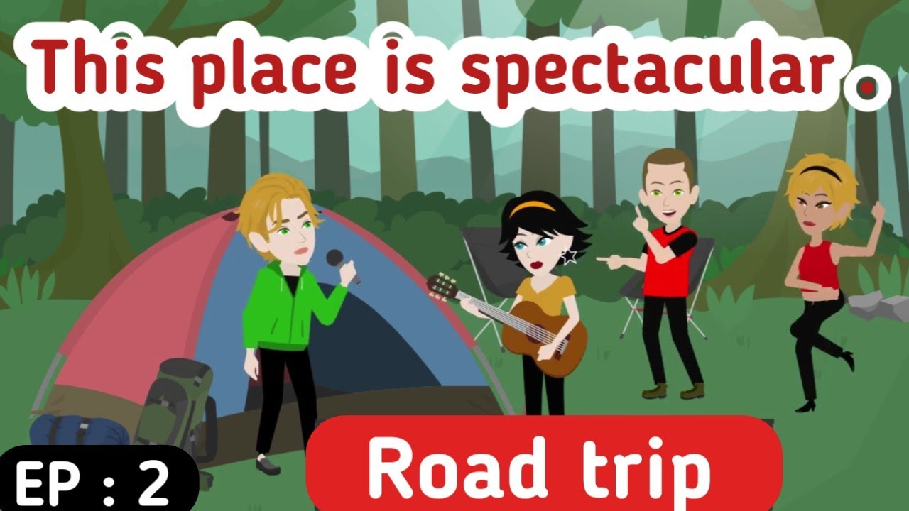 Road trip part 2 | English story | Animated stories | Learn English ...