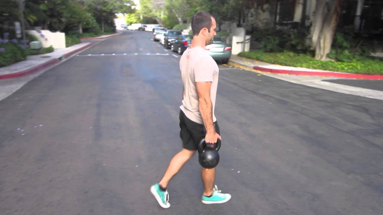 Kettlebell Farmers Walk - YouTube
