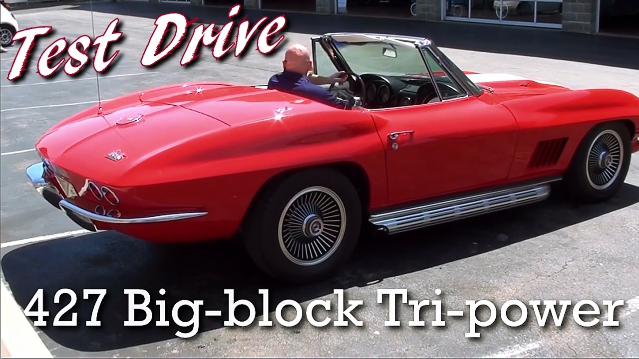 Test Driving 1967 Chevrolet Corvette 427 Big-Block V8 Tri-Power - YouTube