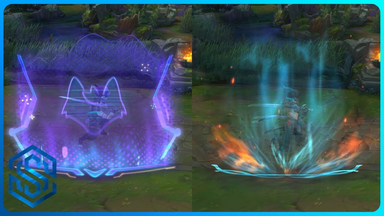 Battle Wolf Yasuo vs Foreseen Yasuo Skin COMPARISON - YouTube