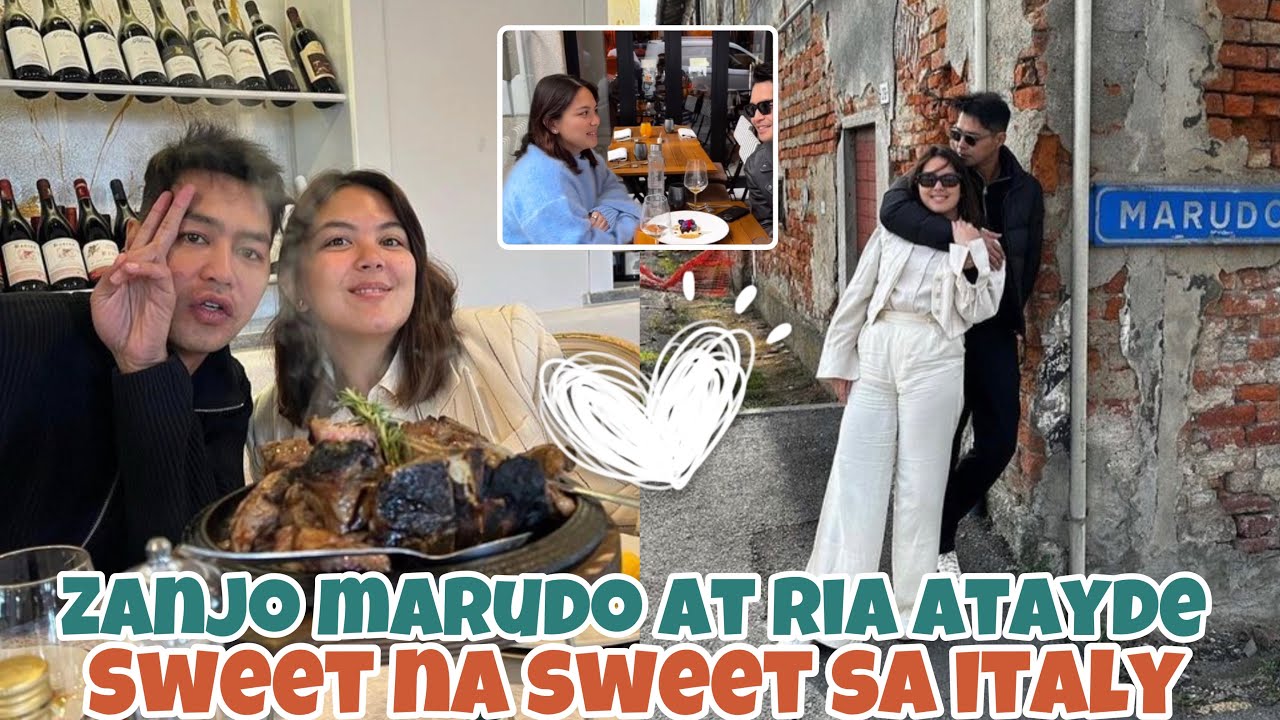 ZANJOE MARUDO AT RIA ATAYDE MAGKASAMA AT SWEET NA SWEET SA ITALY - YouTube