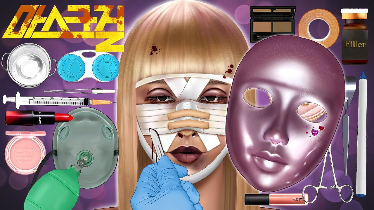 ASMR '마스크걸' 김모미 성형미인으로 180도 변신시키기! | 'Mask Girl' plastic surgery ...