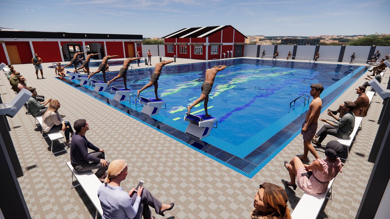 Enscape animation - Swimming pool - YouTube