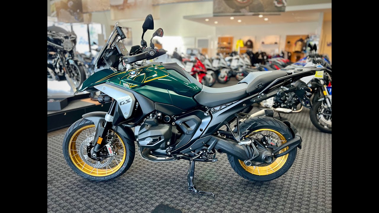 2024 R 1300 GS Aurelius Green with Adaptive Height Control and twin ...