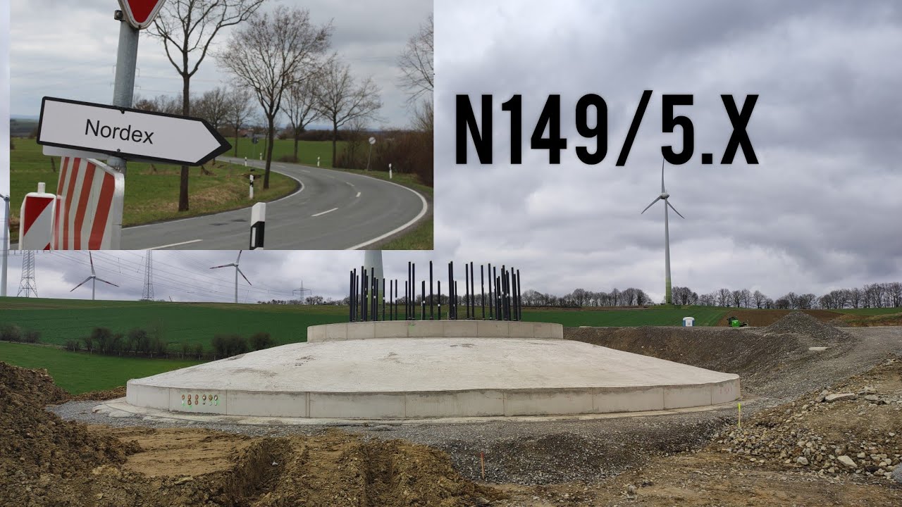 Repowering im Windpark Wortberg | Fundamentbau für die Nordex N149 ...