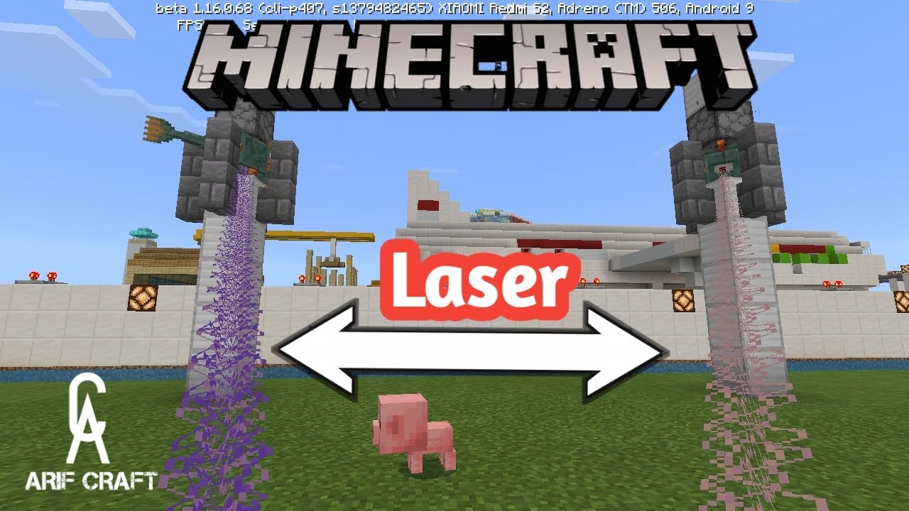 Tutorial Membuat Tower Laser di Minecraft - YouTube