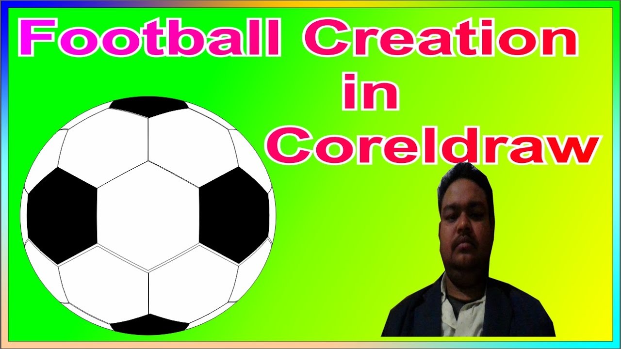 coreldraw me football kaise banaye | football design in coreldraw | how ...