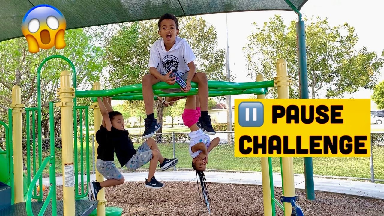 24 Hour PAUSE CHALLENGE ( GONE WRONG!! ) At The Park - YouTube