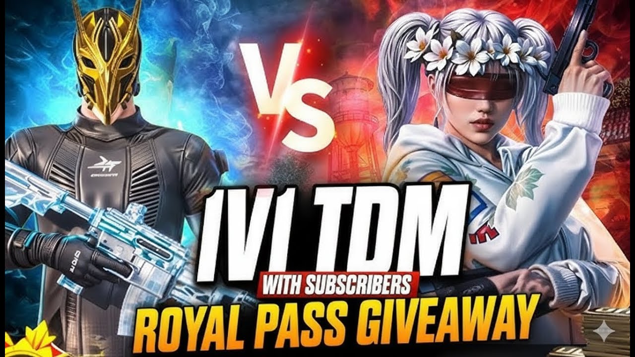1v1 Tdm Live Bgmi || Custom Room Live Bgmi | Free Royal Pass Bgmi ...