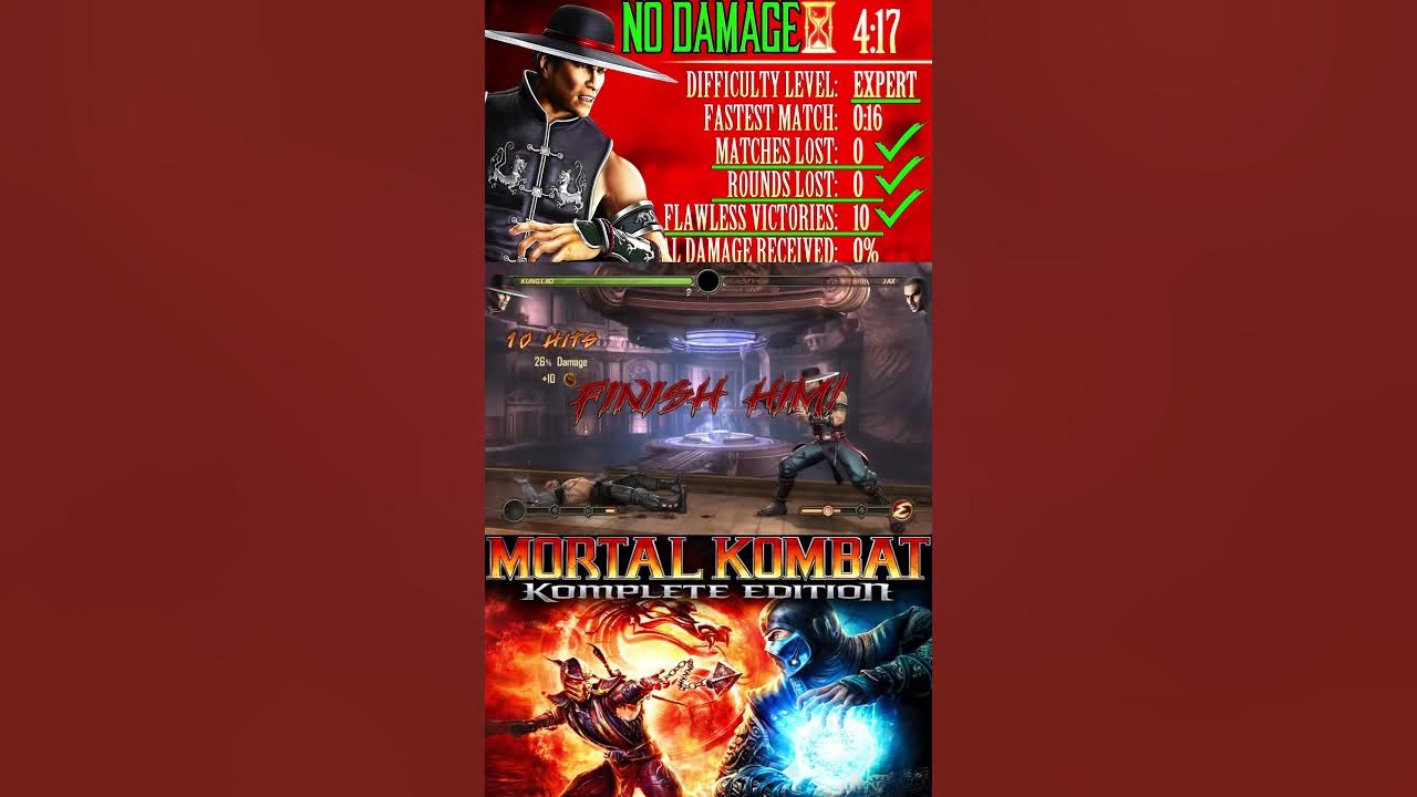 KUNG LAO EXPERT Arcade Ladder (NO DAMAGE / FLAWLESS VICTORY) MORTAL KOMBAT 9 / 4K 60 FPS #shorts ...