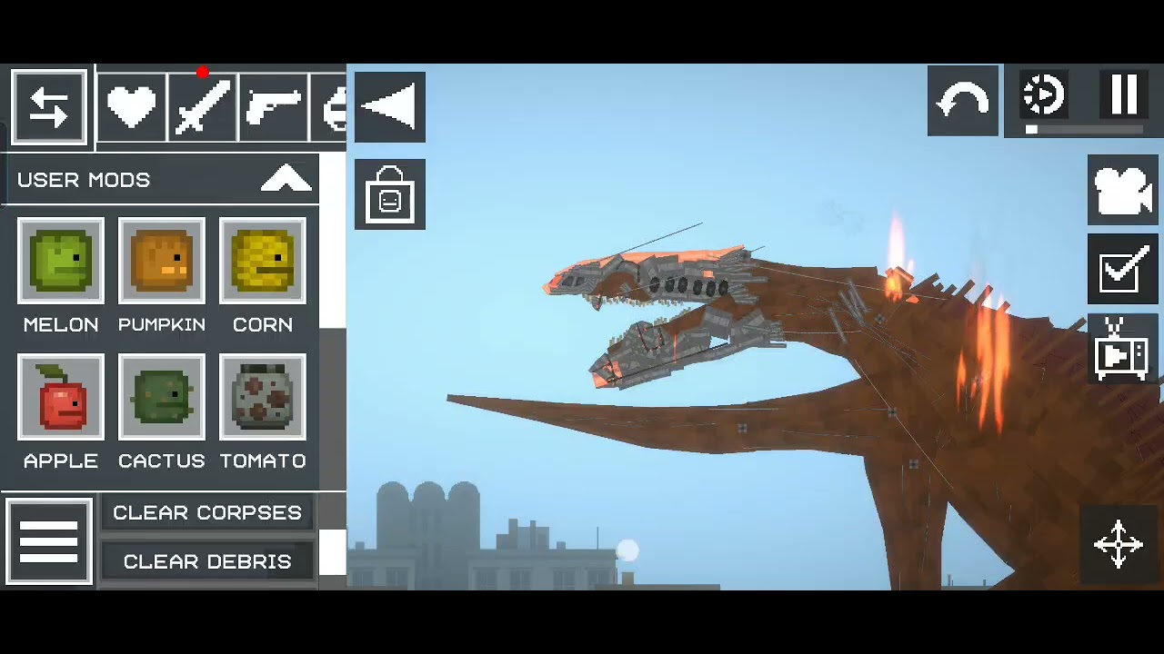 Infected sky made by me (part 1)#melonsandbox - YouTube