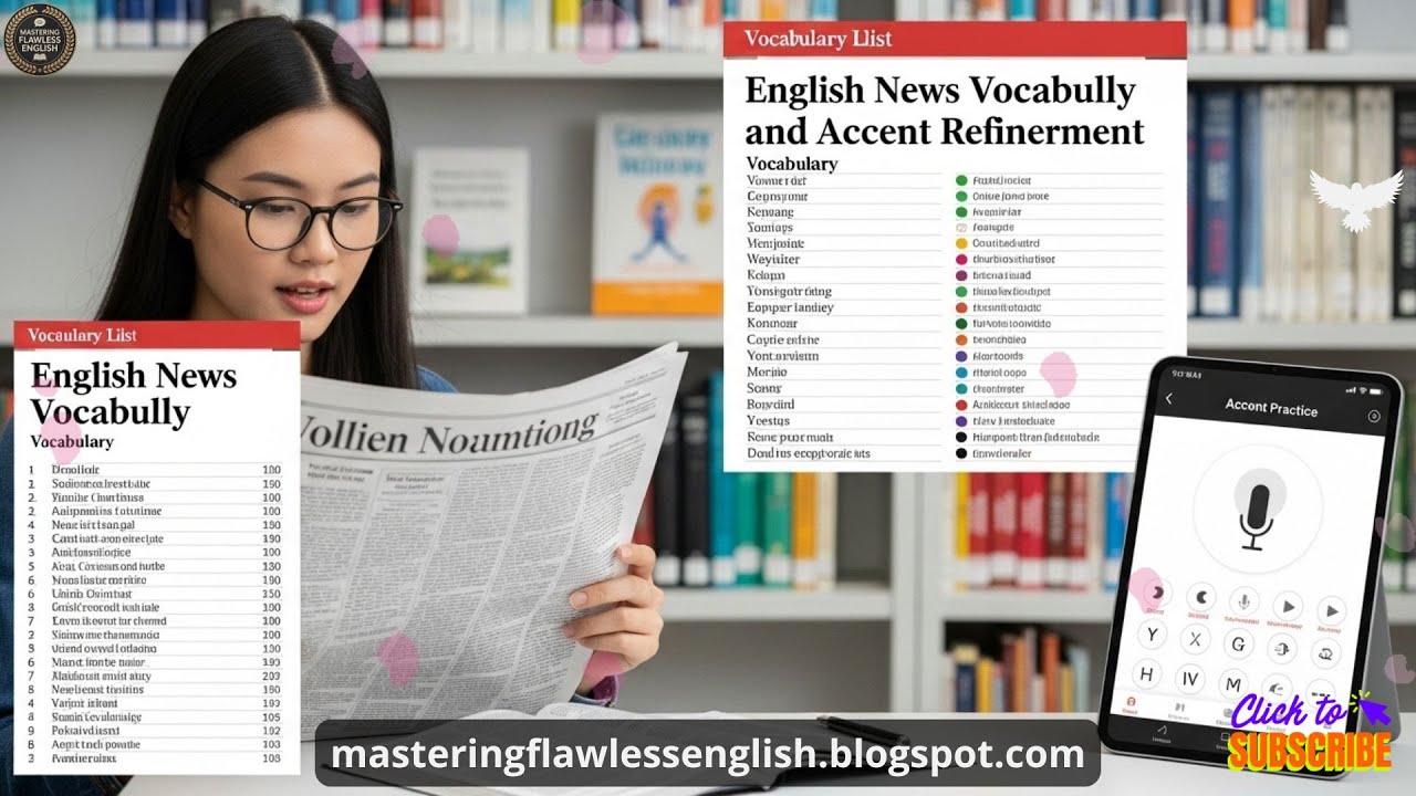 🗞️ English Fluency Practice with Today's News – Vocabulary & 🎙️ Accent ...